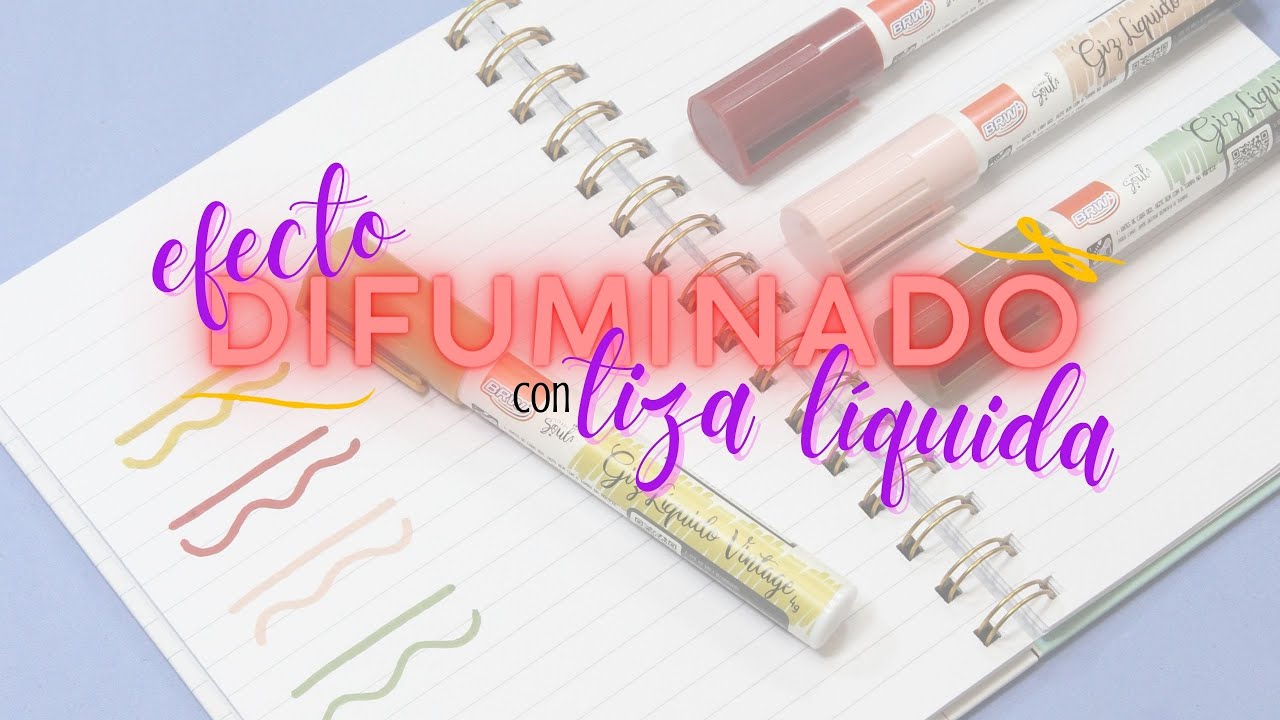 Efecto difuminado con Tiza Líquida 😍 - BRW Argentina - YouTube