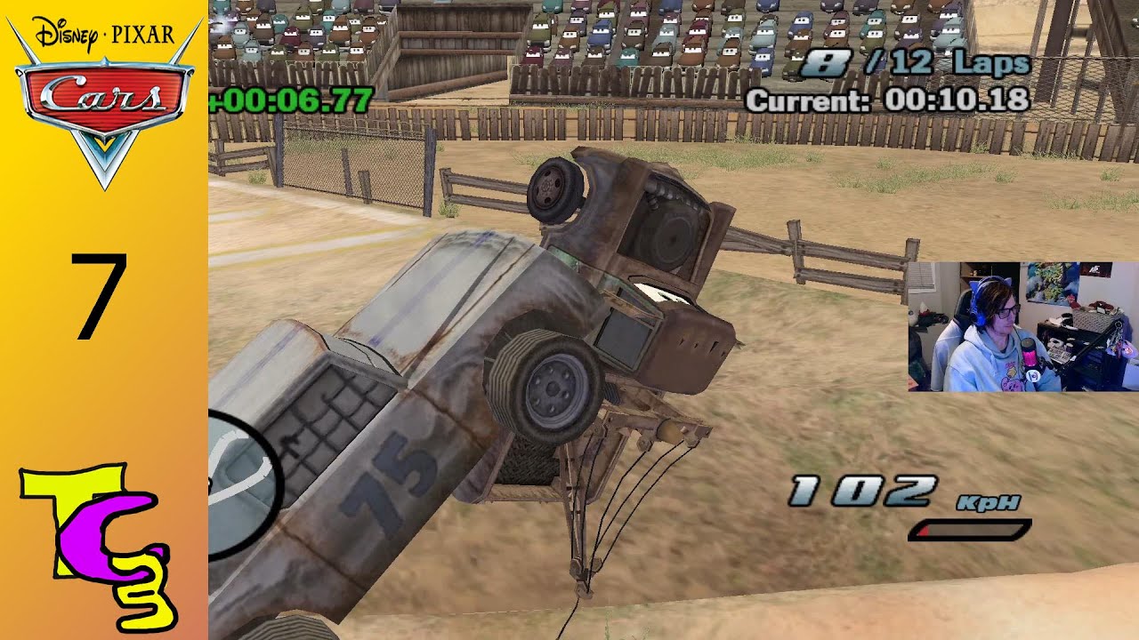 Cars Lets play Episode 7 Restarts and Power slides - YouTube