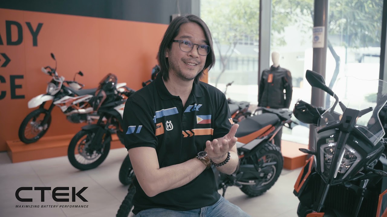 CTEK #ChargeYourCarDay2021: Manu Sandejas, KTM Philippines - YouTube