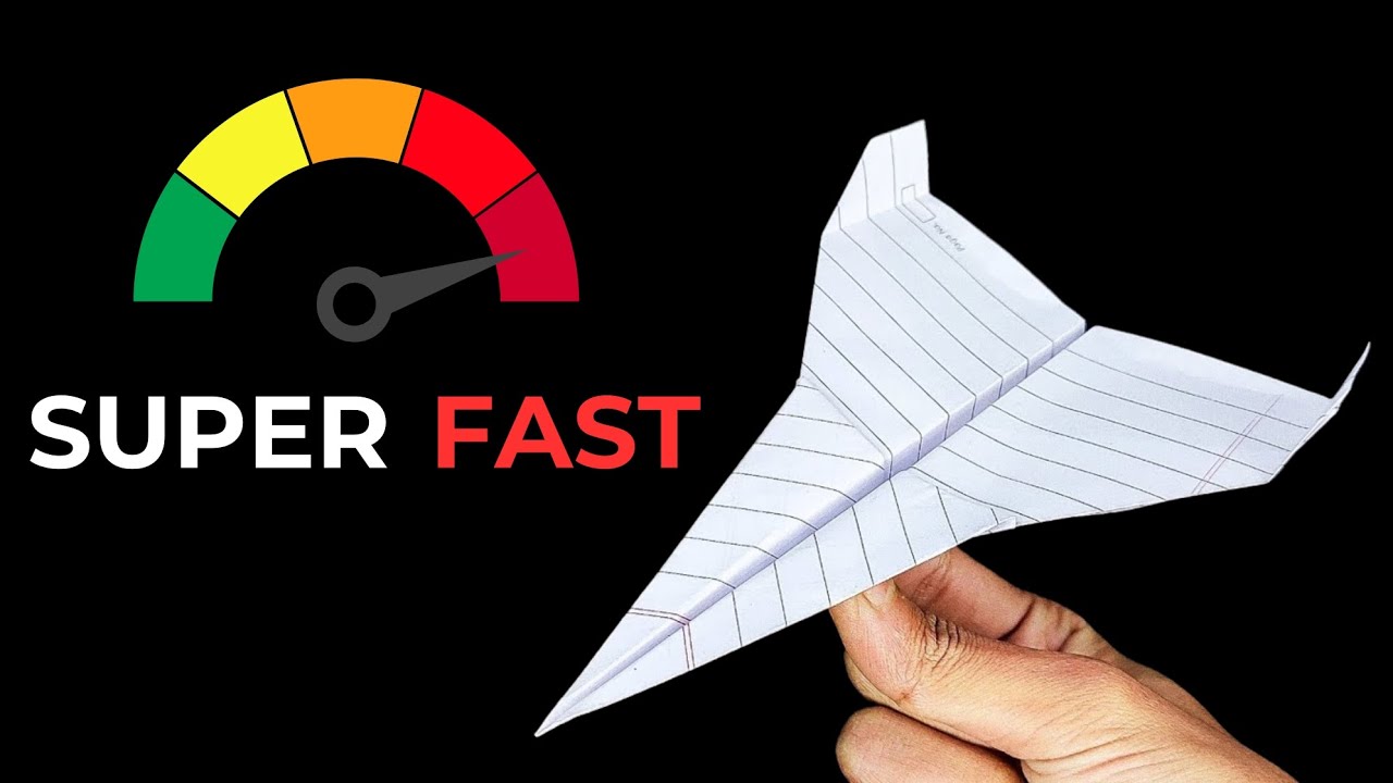 High Speed Paper Plane | Easy Tutorial - YouTube