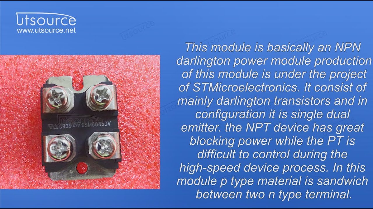 ESM6045DV NPN darlington power module, Utsource - YouTube