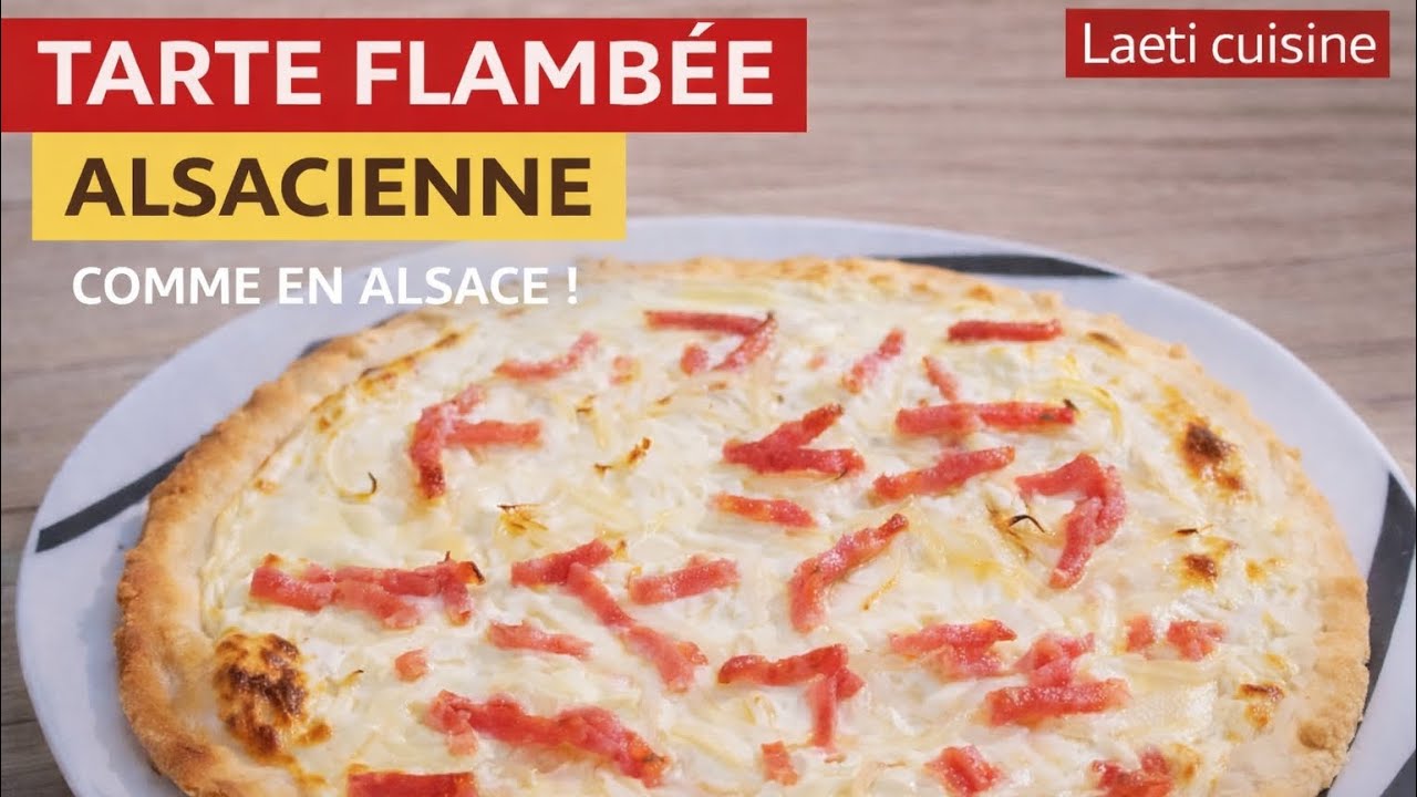 Flammekueche Alsacienne ou Tarte Flambée - YouTube