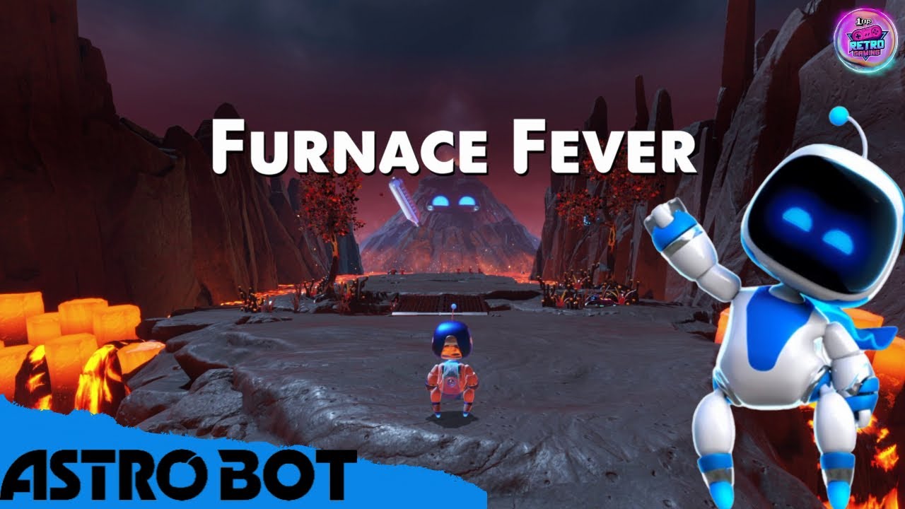 Astro Bot - Furnace Fever -All Bots & Puzzle Pieces PS5 Gameplay - YouTube