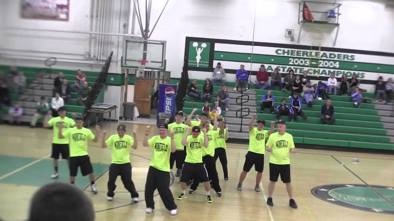 High School Dance Team Dances with Football Players - 2012 - YouTube