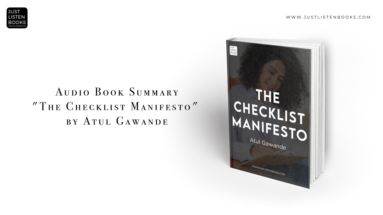 Audio Book Summary: "The Checklist Manifesto" by Atal Gawande - YouTube