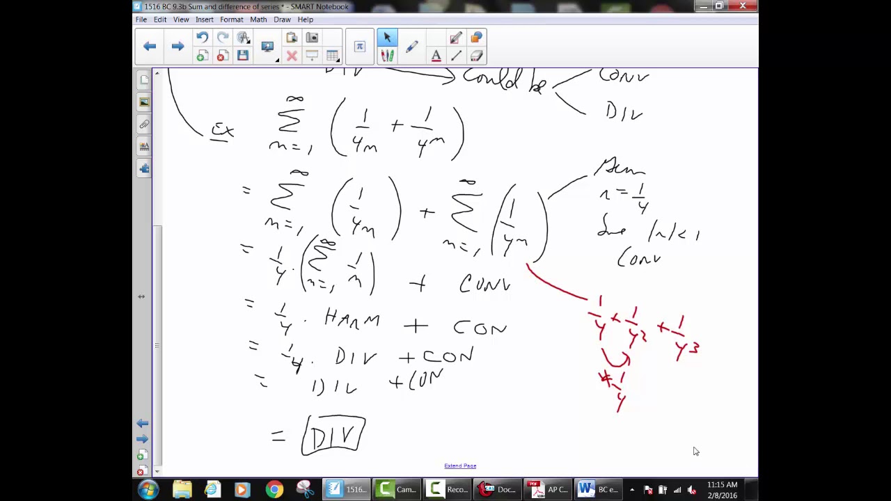 Calculus: F SEQUENCES & SERIES OF CONSTANT TERMS 10: Sum & Difference ...