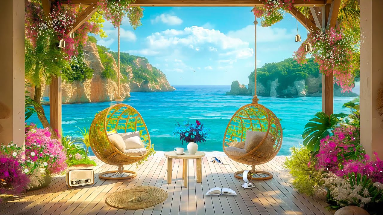 Beach & Chill | Vibe With Sweet Bossa Nova Music - Calming Ocean Waves ...