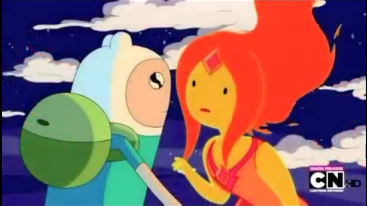 Adventure Time Fionna And Flame Princess Kiss