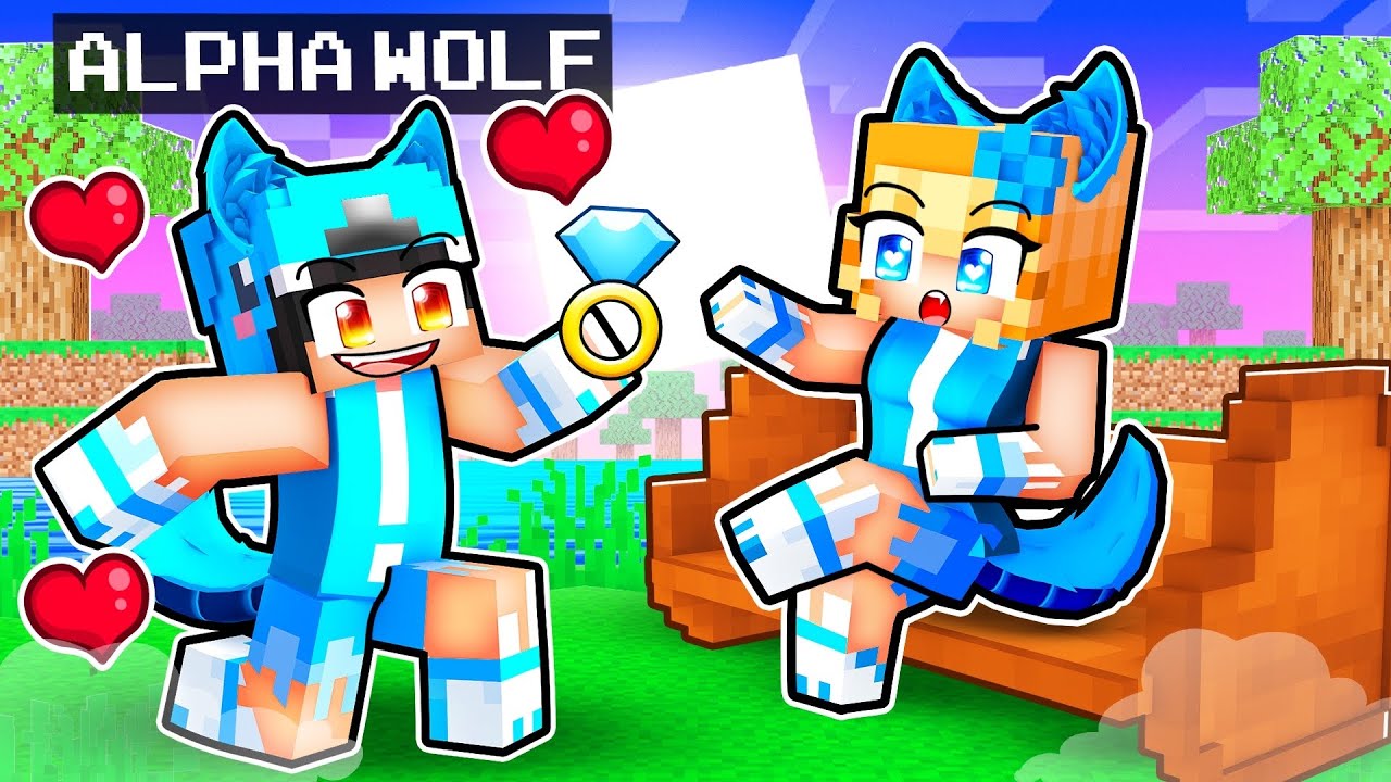 The Alpha Wolf PROPOSES In Minecraft! - YouTube