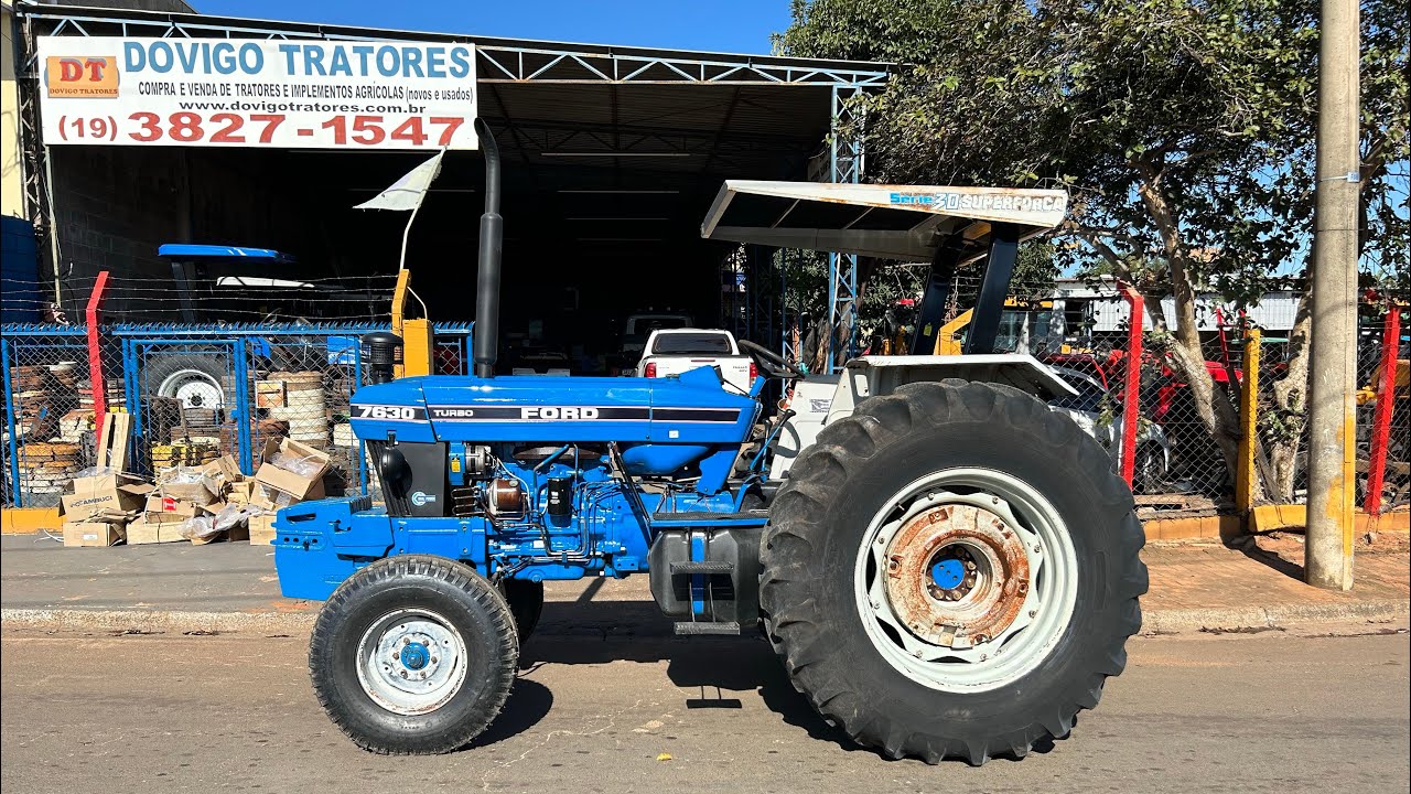Trator Ford 7630 4x2 Ano 1993/Dual power trator todo original,raridade ...
