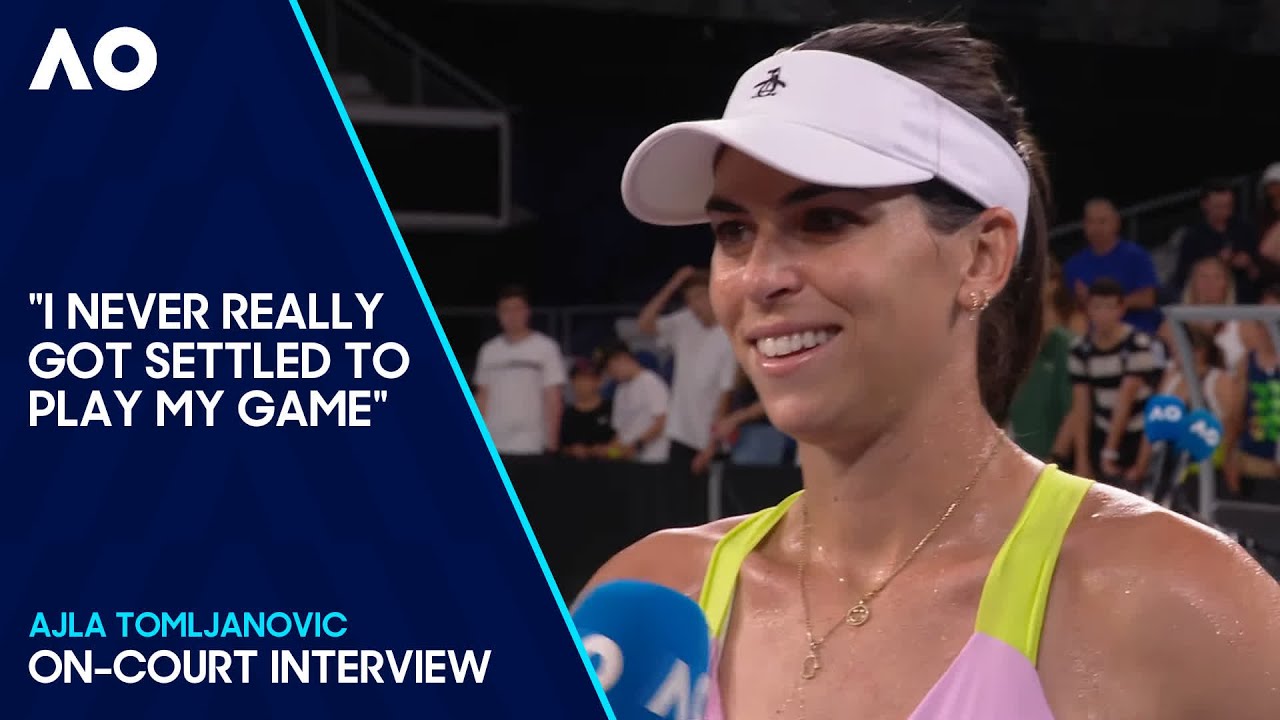 Ajla Tomljanovic On-Court Interview | Australian Open 2024 First Round ...