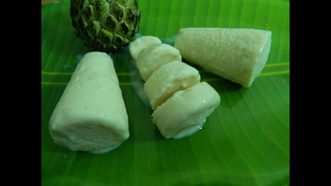 Custard Apple Kulfi / Sita Fal Kulfi / Fresh Fruit Kulfi / Sharifa ...