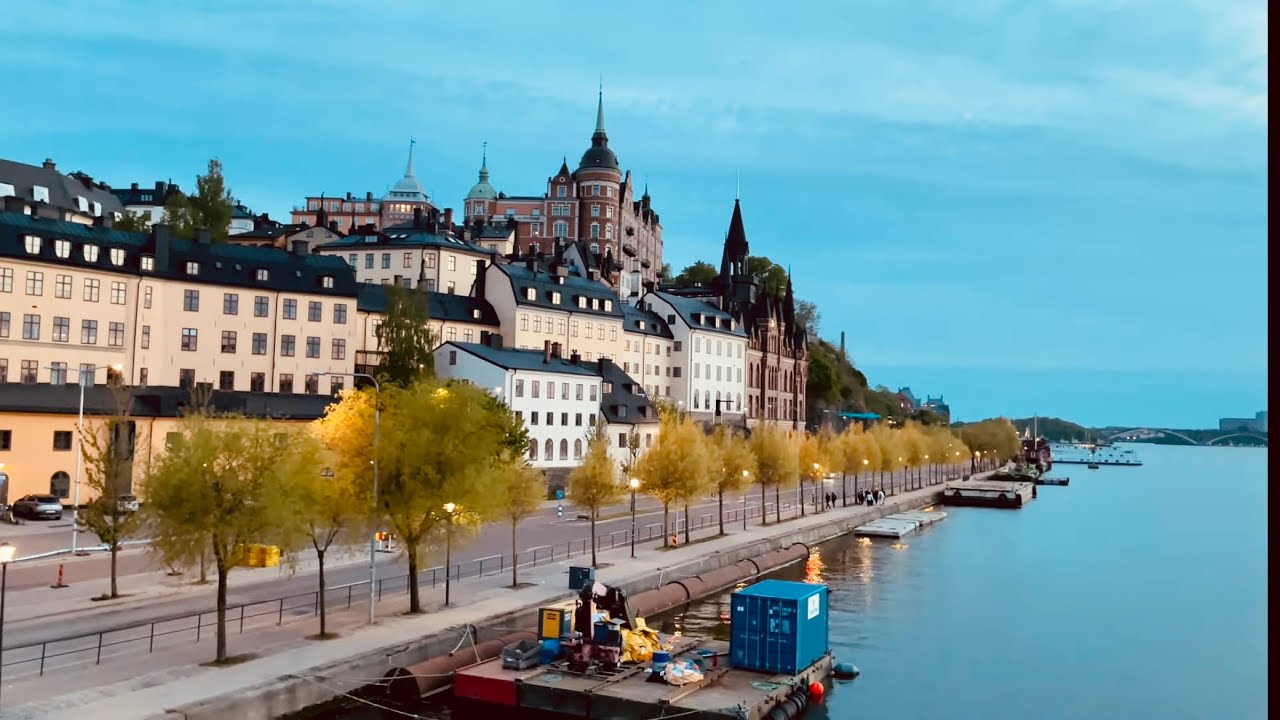 Stockholm Walks: Old Town to Mariatorget on a night in June - YouTube