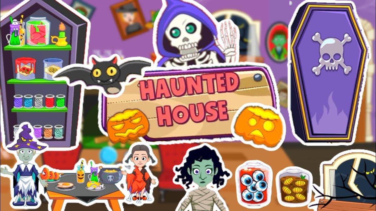 My town halloween🎃 || Haunted house🏚️||Halloween special🎃 #mytown - YouTube