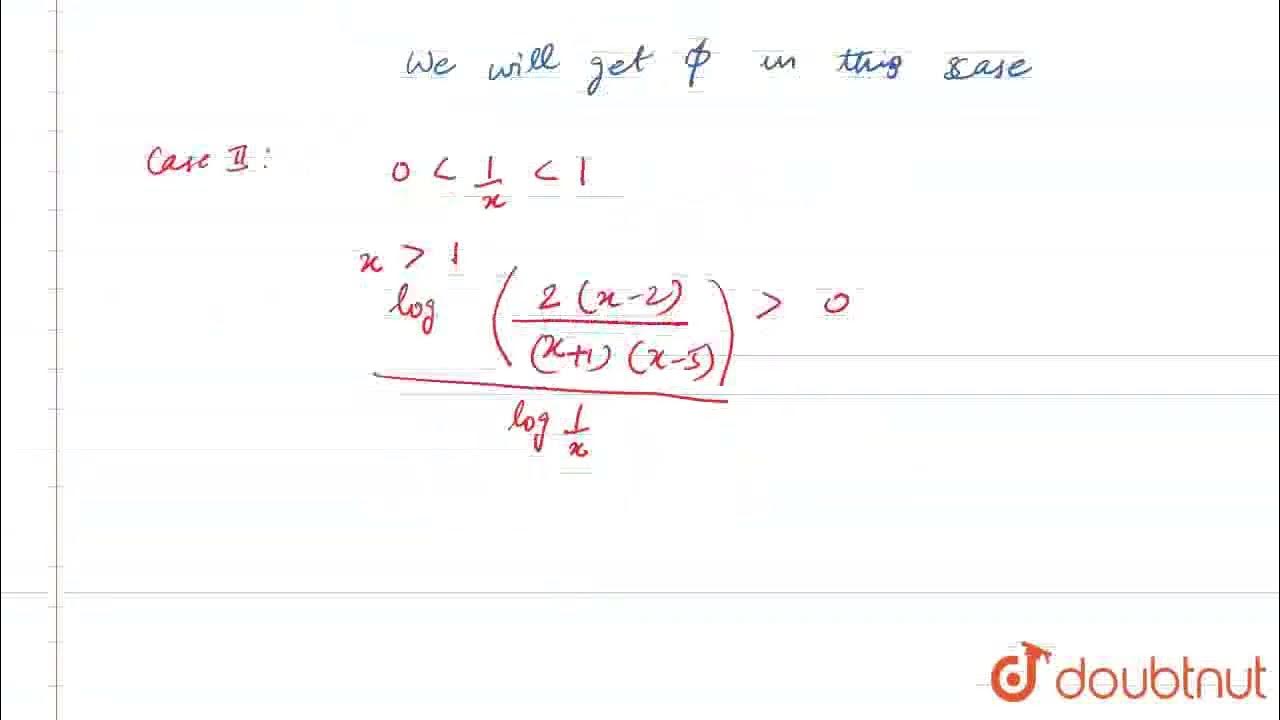 The number of integers satisfying log_((1)/(x))((2(x-2))/((x+1)(x-5)))ge 1 is | CLASS 12 | LOGA ...