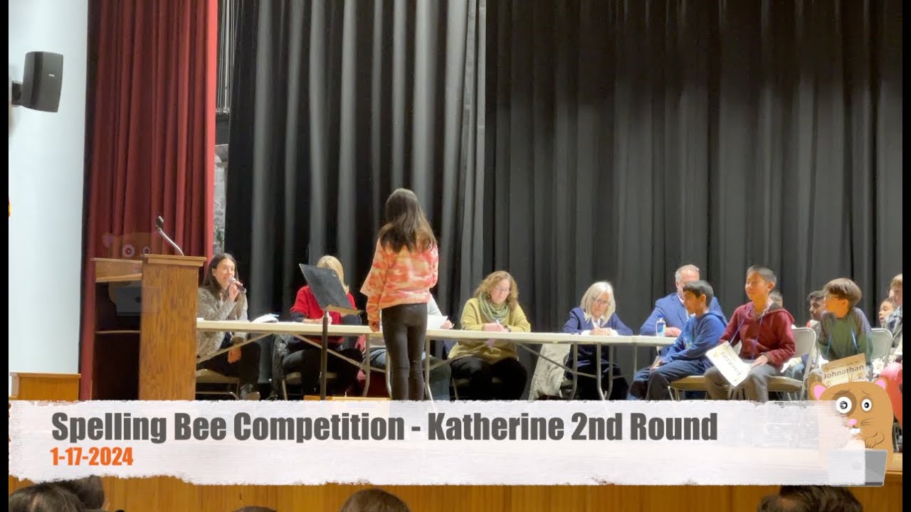 Spelling Bee Competition - Katherine 2nd Round - YouTube