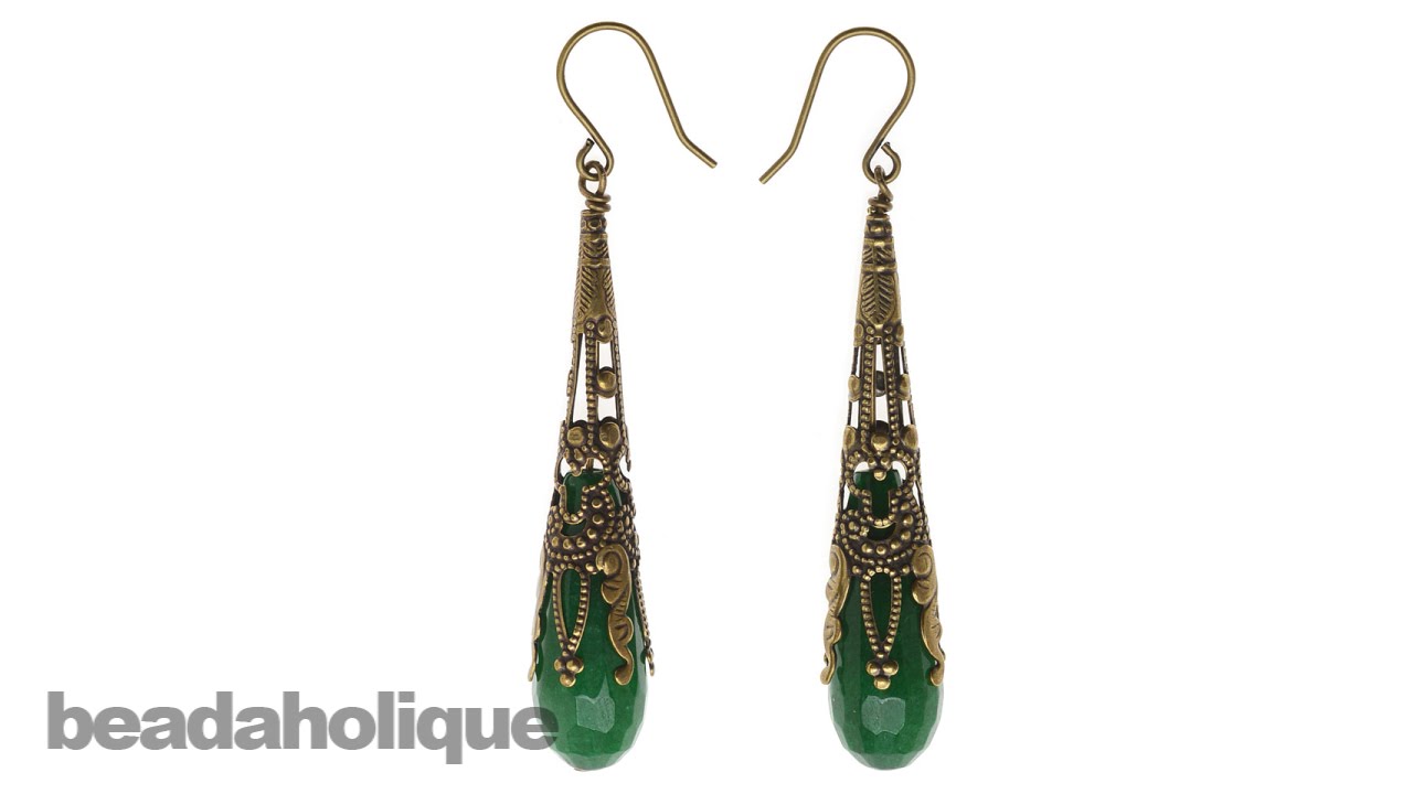 How to Make the Filigree Drop Earrings - YouTube