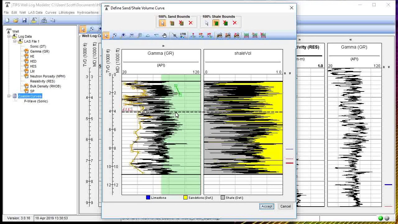 Create Shale Volume Curve - YouTube