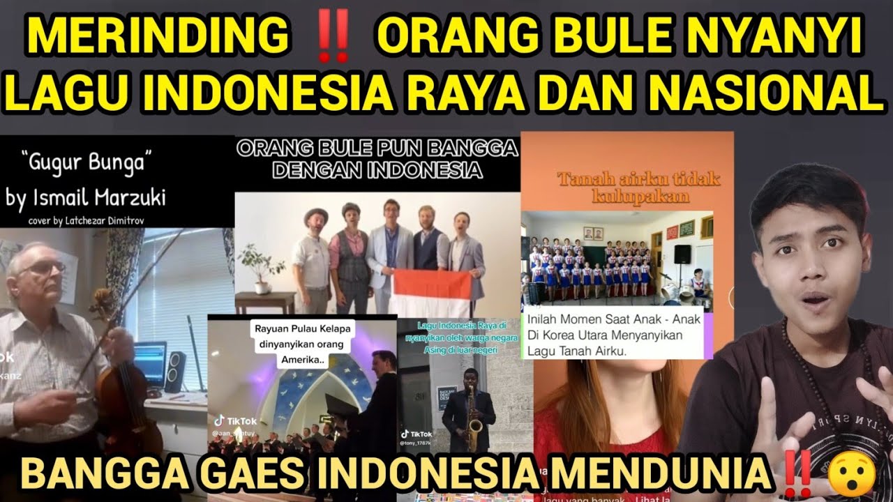 MERINDING‼️ORANG BULE NYANYI LAGU INDONESIA RAYA DAN NASIONAL🇲🇨‼️ INDONESIA SEMAKIN MENDUNIA 😯 ...
