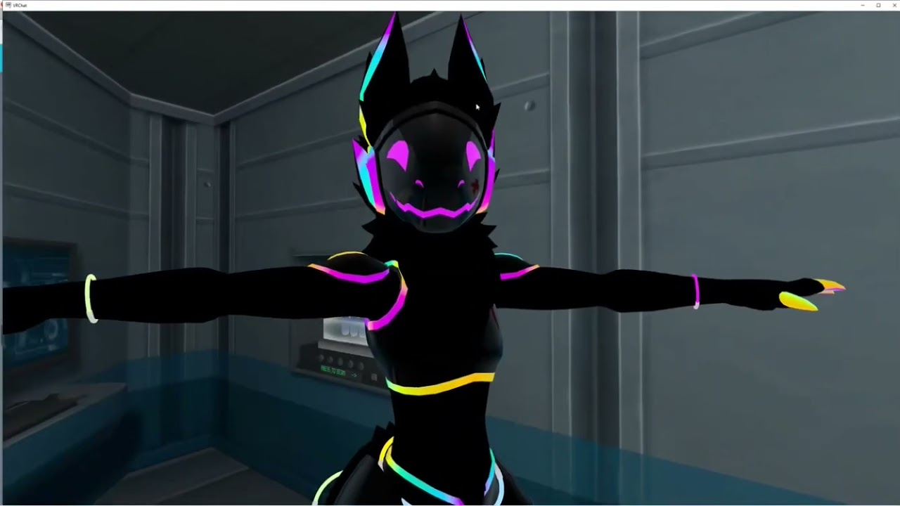 Test new voice as a protogen in vrchat - YouTube