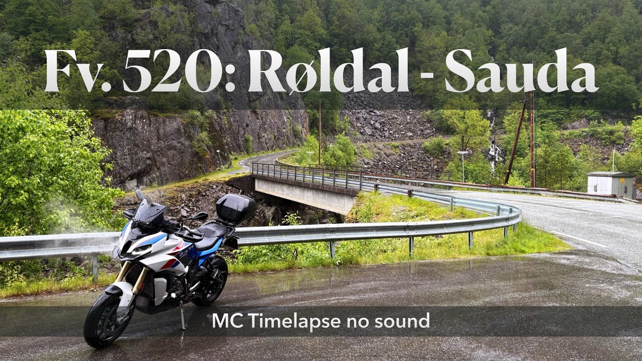 Scenic Mountain Road: Fv. 520 from Røldal to Sauda in the rain POV 4K ...