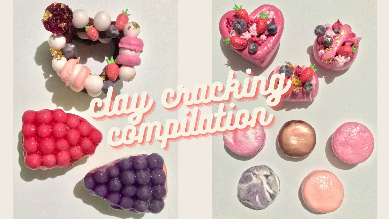 The Best Clay Cracking ASMR Compilation Plasticine Cracking Plaster ...