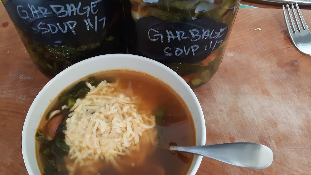 Garbage Soup and Potato Harvest, recipe in description - YouTube