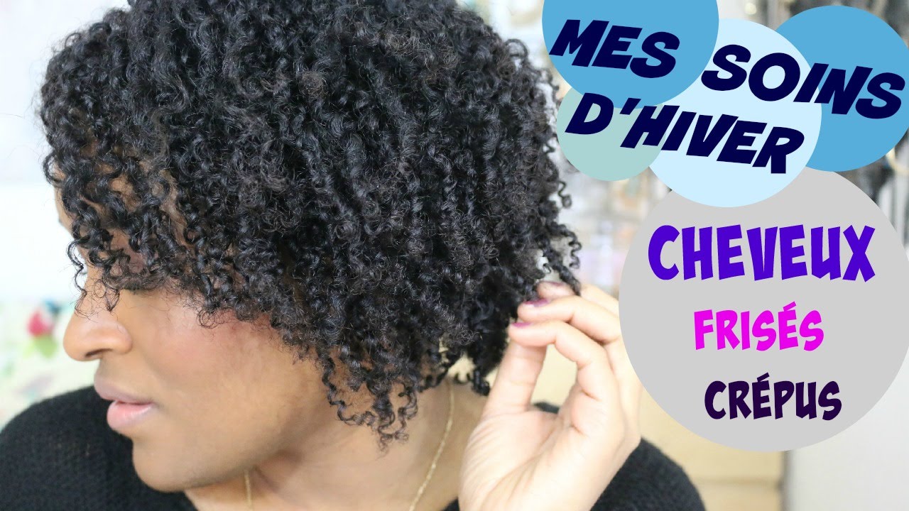 MES SOINS CHEVEUX POUR L' HIVER ! Cheveux secs crépus frisés - YouTube