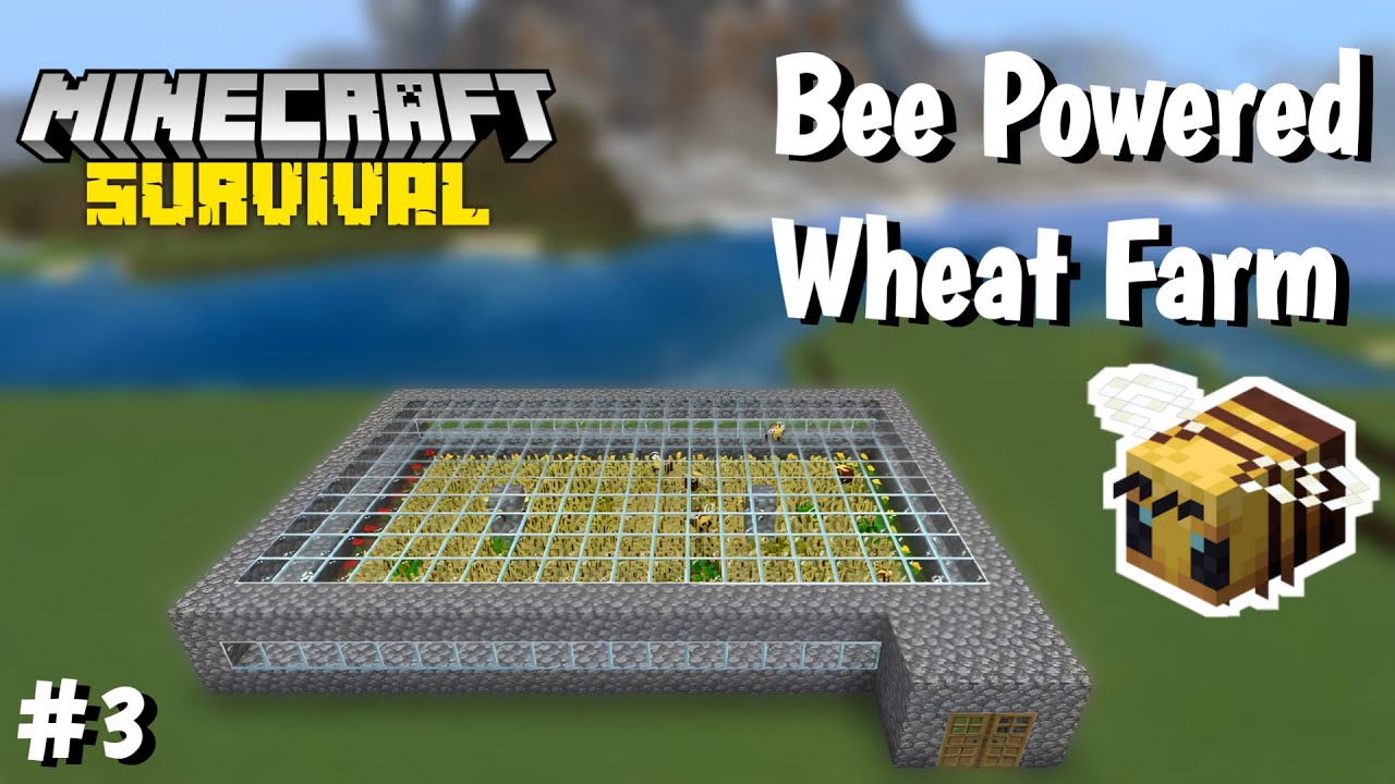 Bee Powered Wheat Farm - Minecraft Walkthrough Part 3 - #gaming # ...