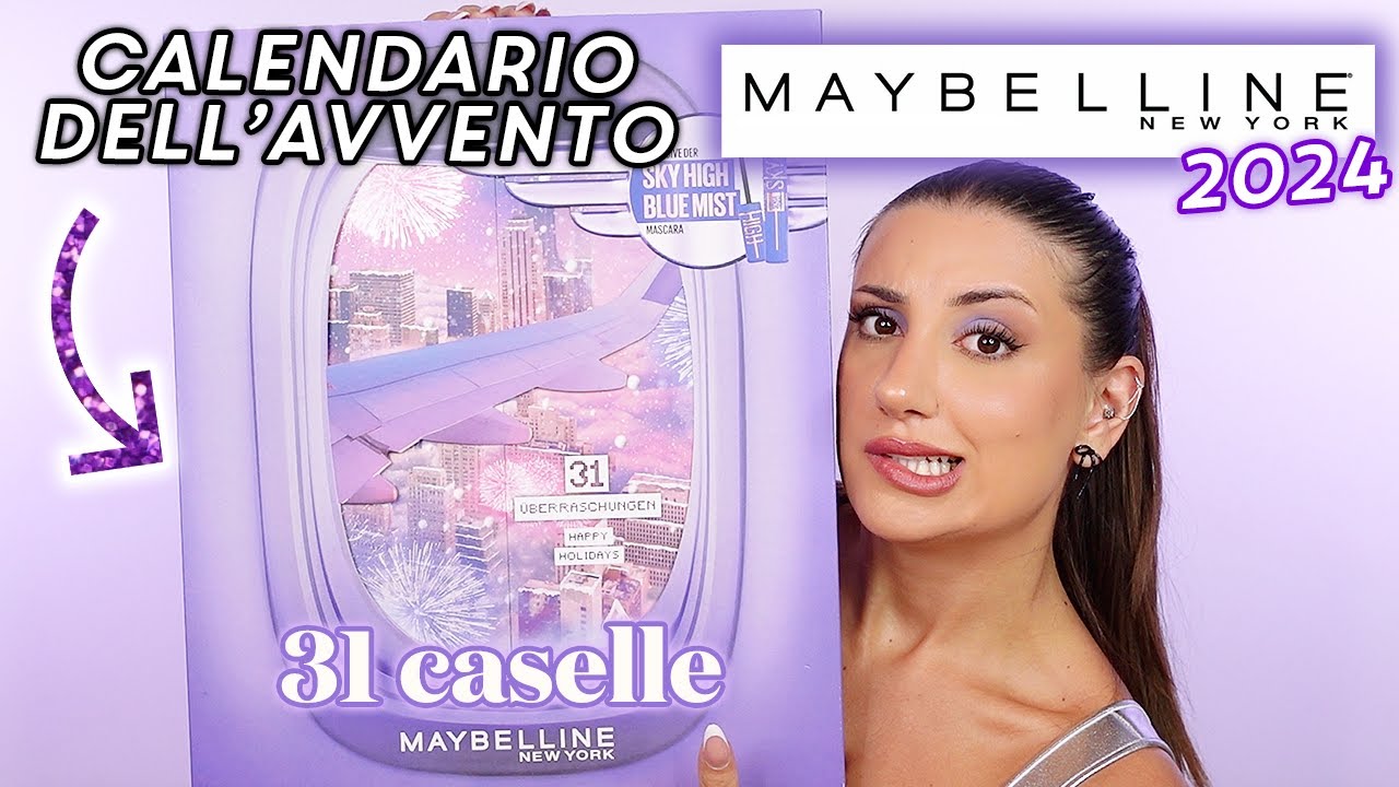 CALENDARIO DELL'AVVENTO MAYBELLINE 2024 (31 caselle) 🎁 - YouTube