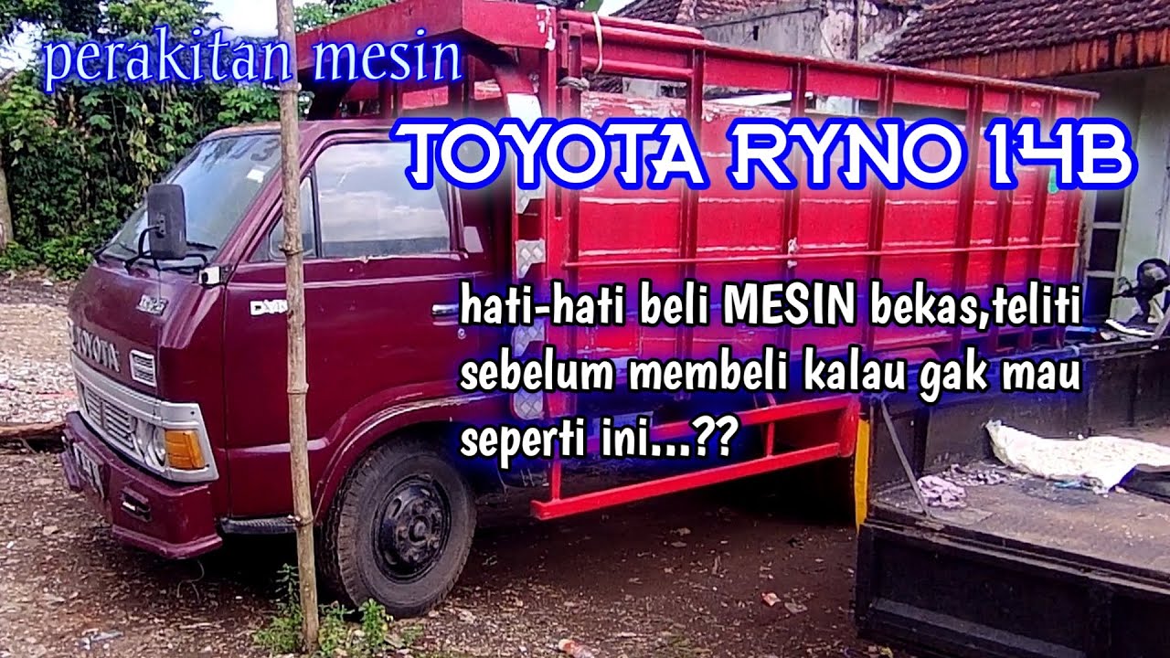 PERAKITAN mesin toyota RINO 14B 115PS - YouTube