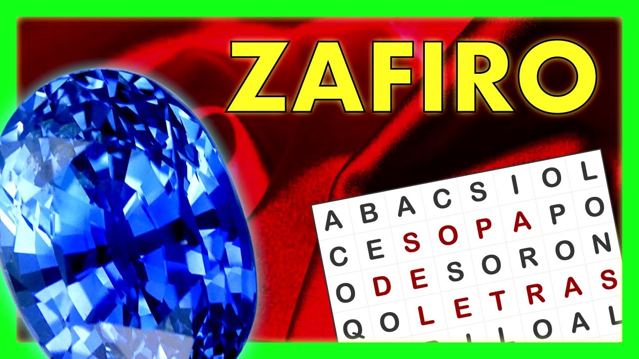 🤓 SOPA de LETRAS XXL - Zafiro 💎 - YouTube