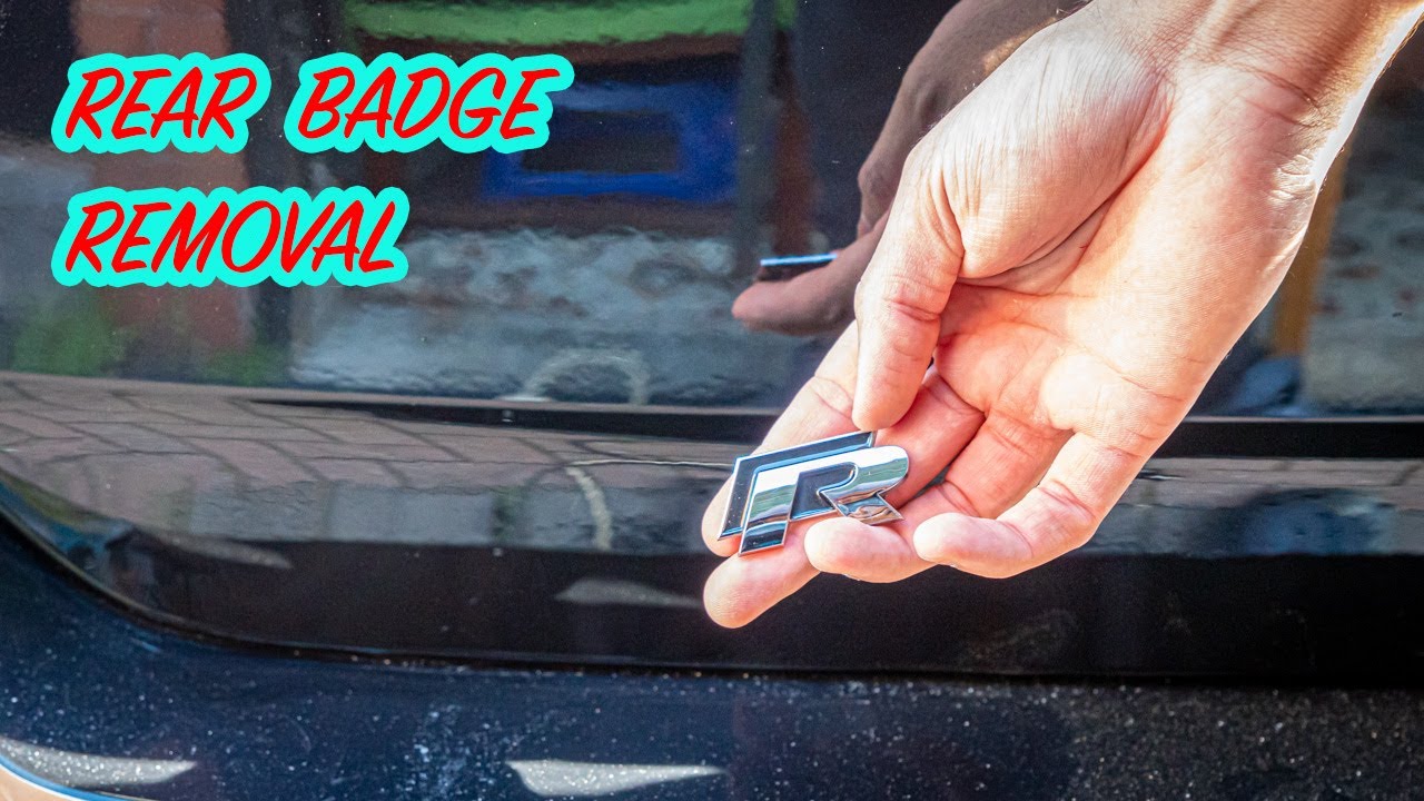 VW GOLF MK7 R | REAR BADGE REMOVAL - YouTube