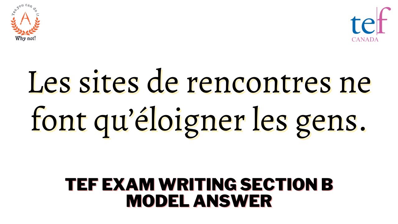 Score b2+ or C1 in TEF Writing | Section B | TEF Writing | Influencer ...
