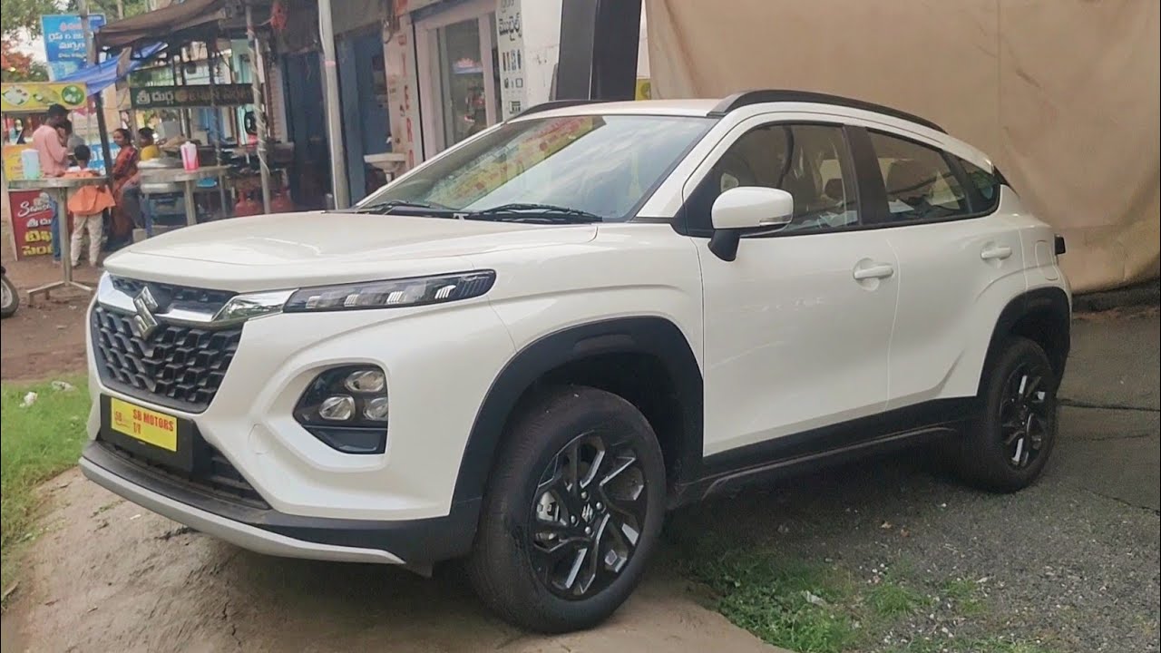 New Maruti Suzuki FRONX White Colour || FRONX Looks and Apperance ...