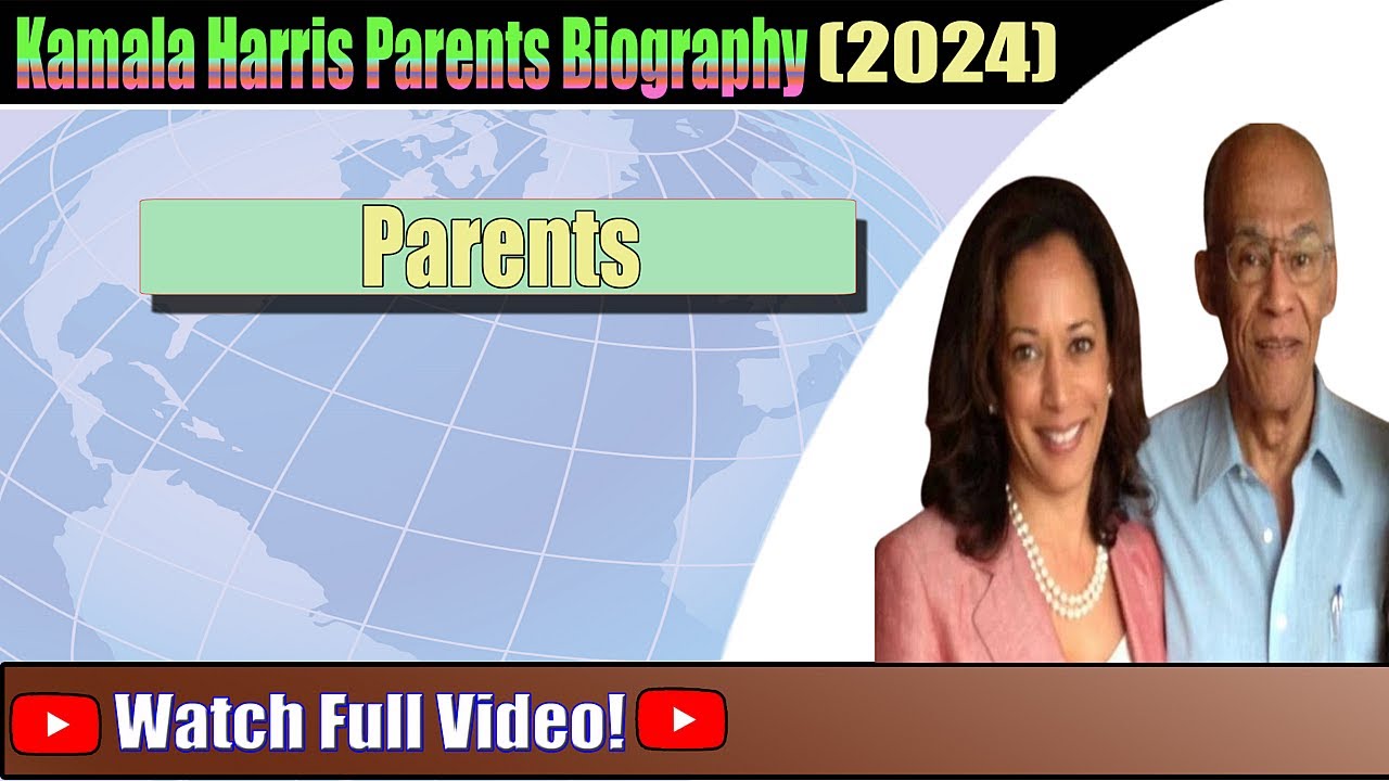 Kamala Harris Parents Biography | Watch Complete Video Now! | Amazing ...