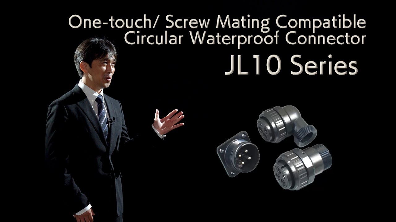 One-touch/ Screw Mating Compatible Circular Waterproof connector JL10 ...