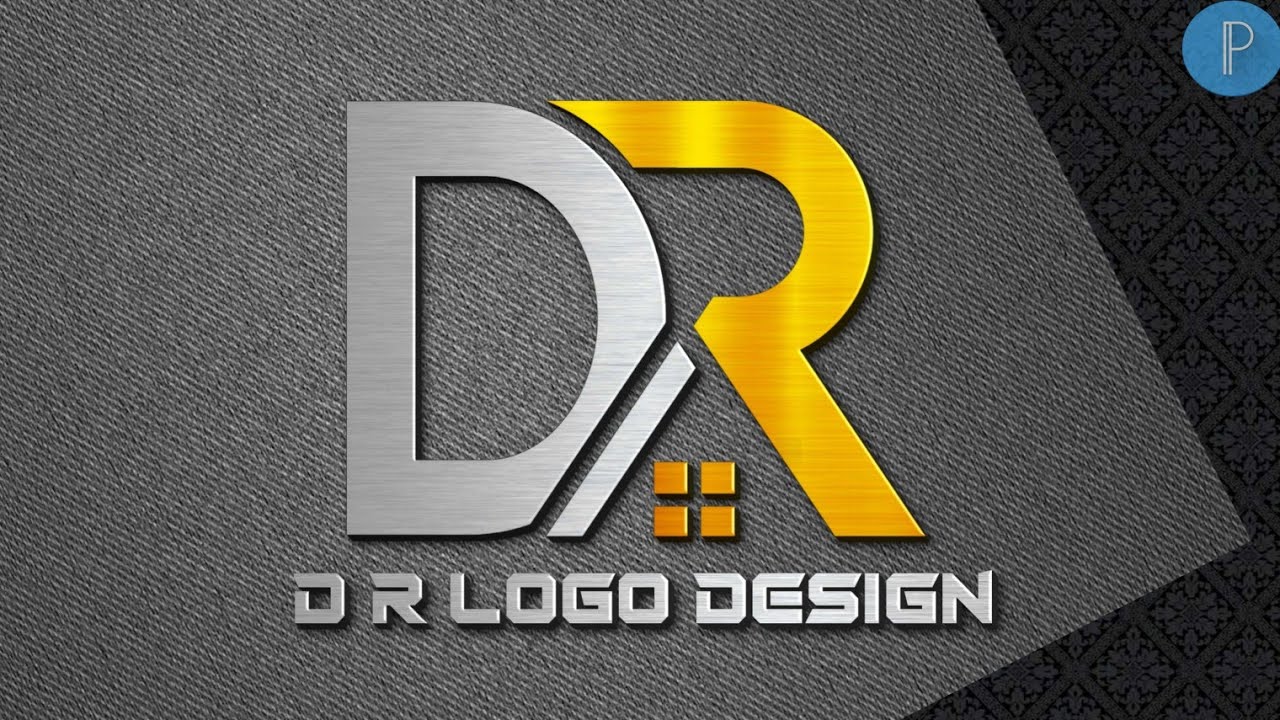 D R Professional Logo Design Tutorial | Pixellab Logo (Step by Step ...