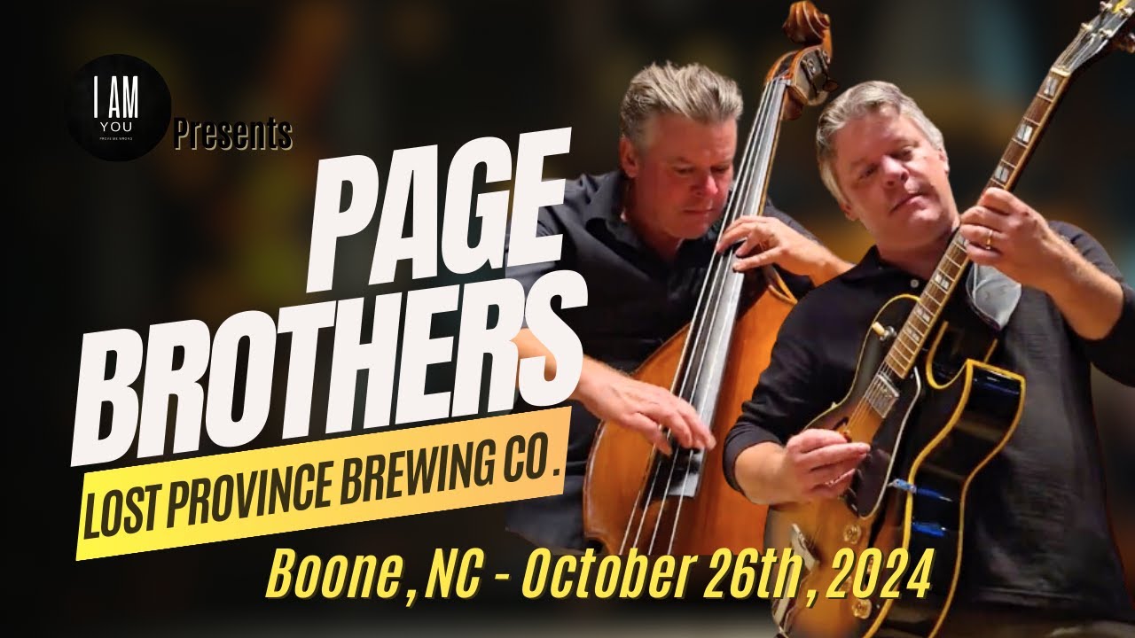 Page Brothers -Full Jazz Show LIVE @ Lost Province Brewery - Boone, NC ...