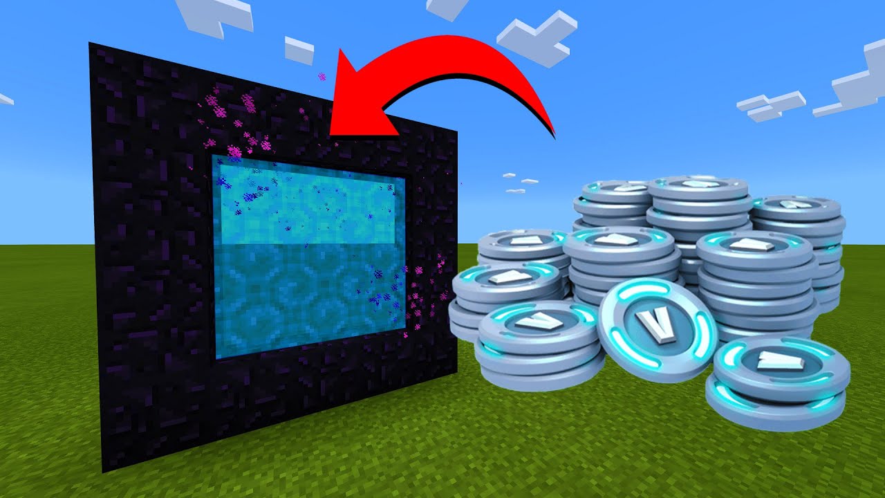 How To Make A Portal To The V Bucks Dimension in Minecraft! - YouTube