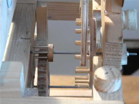 Handmade wooden clock - YouTube