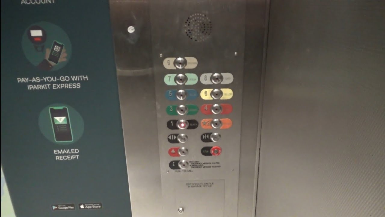Westinghouse (Mod. by Midwest) Traction Elevator @ Busch Stadium Garage East (NW) - St. Louis ...