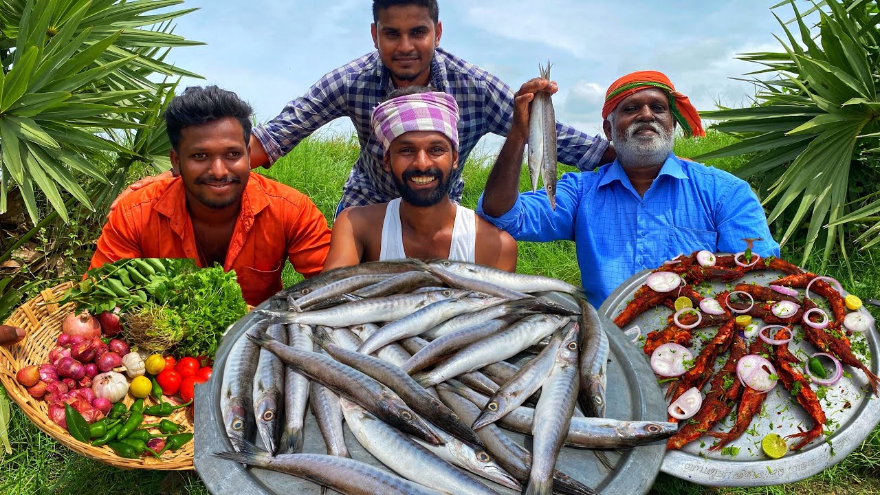 Traditional Fish Curry | Cooking Ooli Fish Recipe | Fish Fry in village ...