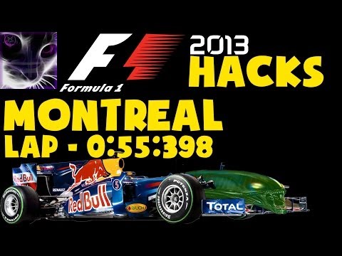 F1 2013 - Montreal World Record 0:55:398 - with CHEATS