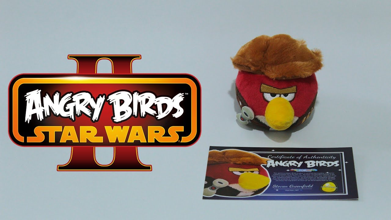 Unboxing SAMPLE Angry Birds Star Wars II Anakin Skywalker Plush | 4 ...