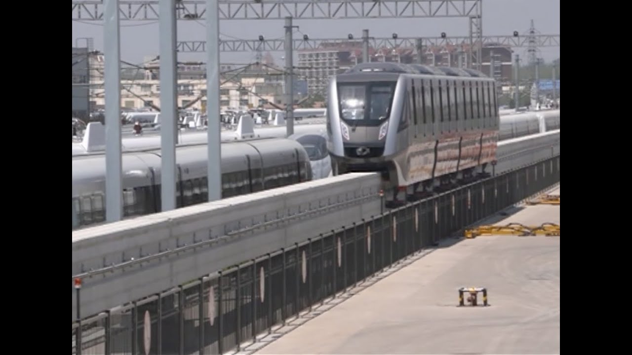 China's First Permanent Magnet Monorail Train Completes Successful Test ...