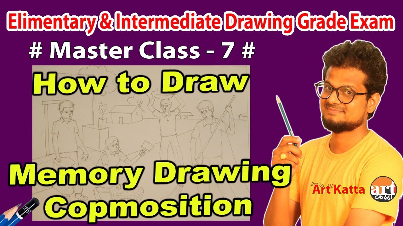 #Master Class 007# How toDraw Memory Drawing Very Easy #Copmosition ...