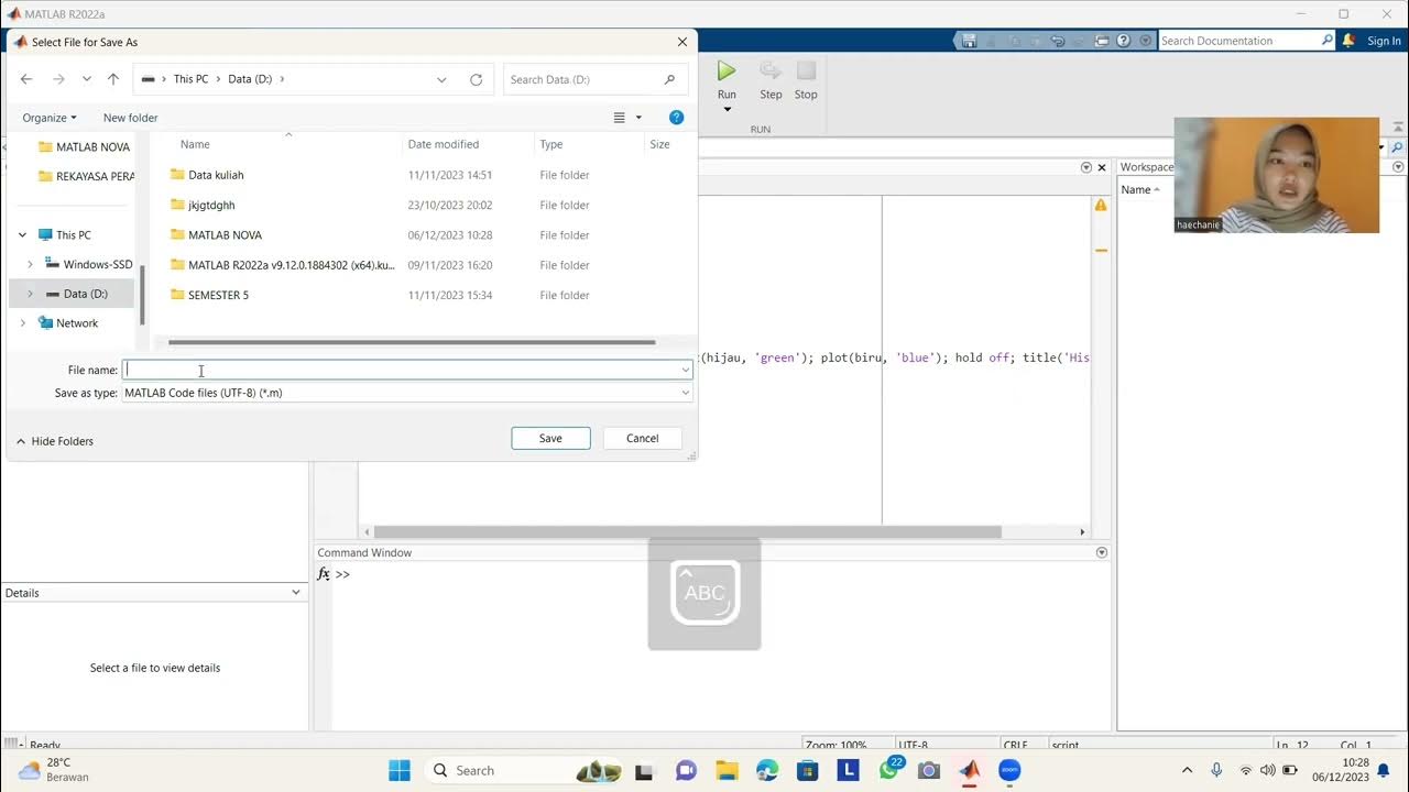 Cara menampilkan histogram pada aplikasi matlab - YouTube