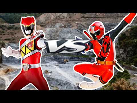 Power Rangers Dino Charge VS Power Rangers Ninja Steel Morph and Roll Call | FAN-EDIT