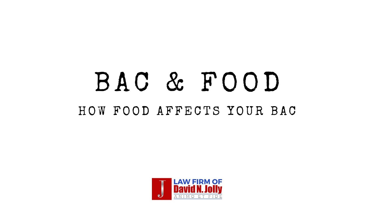 BAC and Food: Does eating affect your results? - YouTube